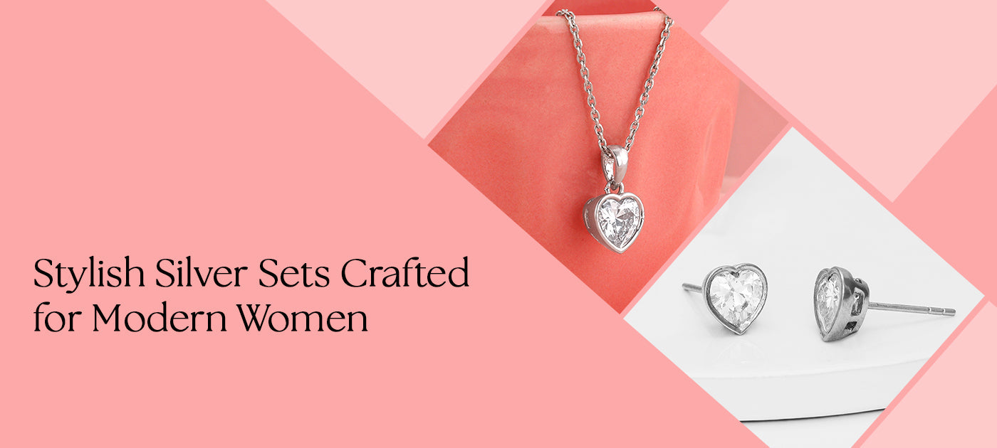 Top Silver Jewellery Set Designs to Match Your Style – GIVA