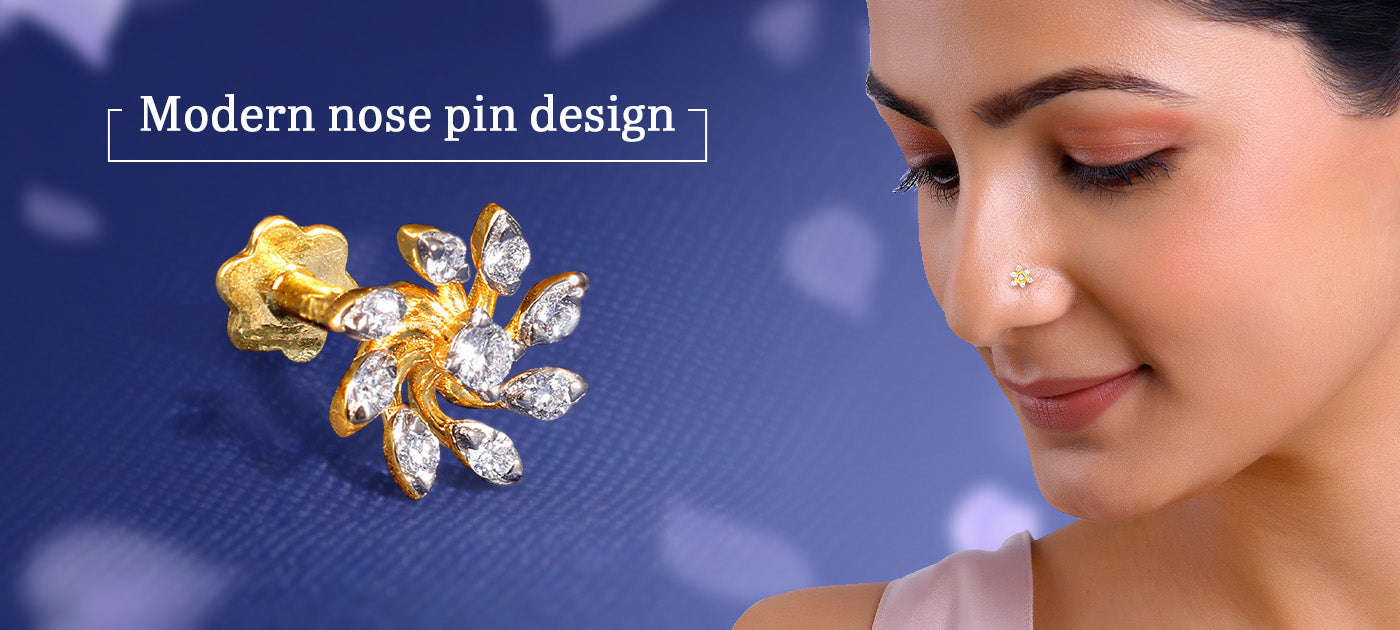 Gold Nose Pin: Stylish & Modern Nose Pin Designs You’ll Love – GIVA