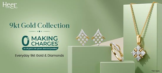 Buy 9KT Gold Jewellery for Women Online – Heer by GIVA