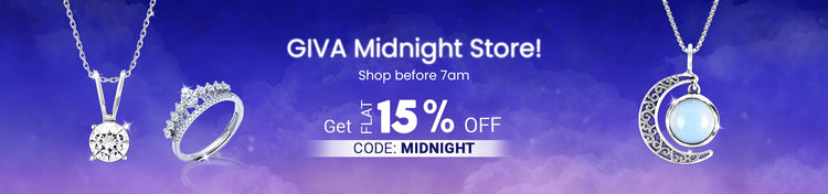 GIVA Midnight Store | Get 15% Off Silver Jewellery – GIVA