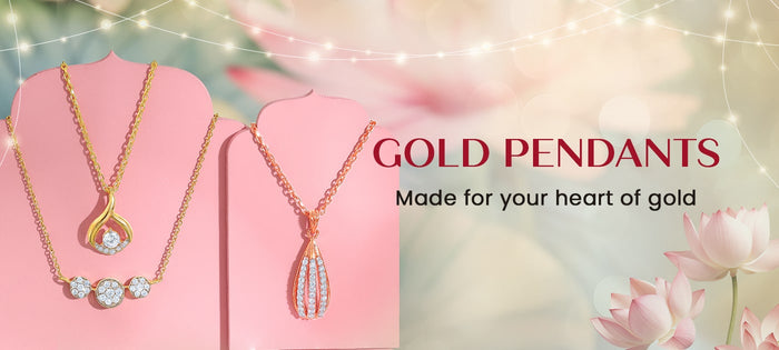 Buy Beautiful Gold & Diamond Pendant Designs for Women – GIVA Jewellery