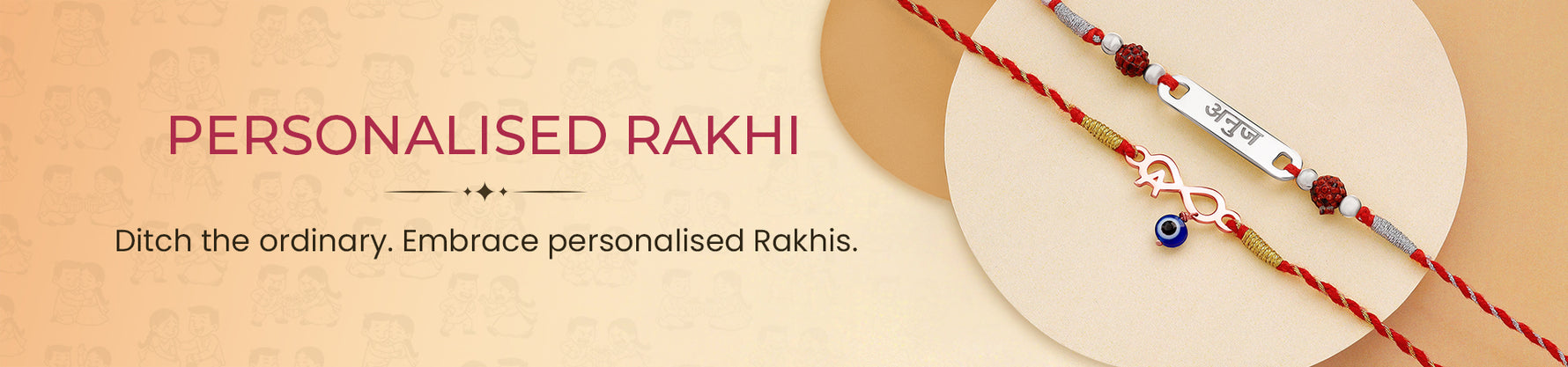 Buy Personalised Silver Rakhi at Best Price | International Shipping ...