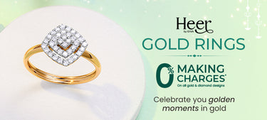 Buy Gold Rings for Women | Elegant Gold Ring Design for Women – Heer by ...