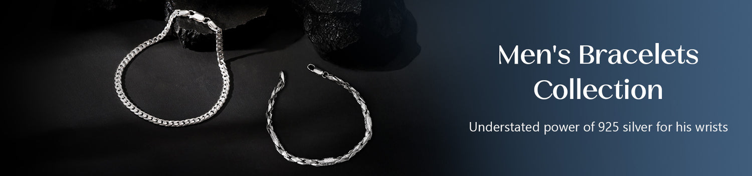 Shop Silver Bracelet for Men Online at Best Price – GIVA