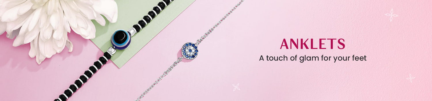 Buy Modern Designs & Classic Styles of Silver Anklets at Best Price ...