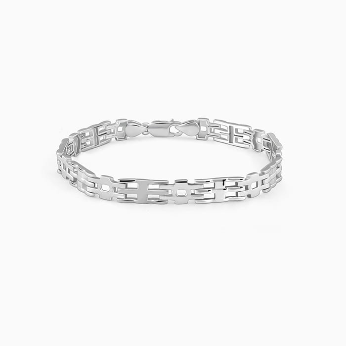 Silver Kingpin Bracelet For Men – GIVA Men Silver Jewellery – GIVA