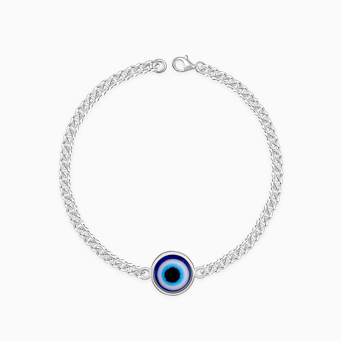 Buy Silver Evil Eye Style Bracelet For Him| GIVA – GIVA