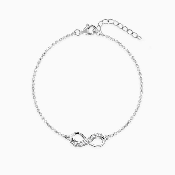 Get Silver Unbreakable Bond Bracelet- Silver Bracelet For Women – GIVA