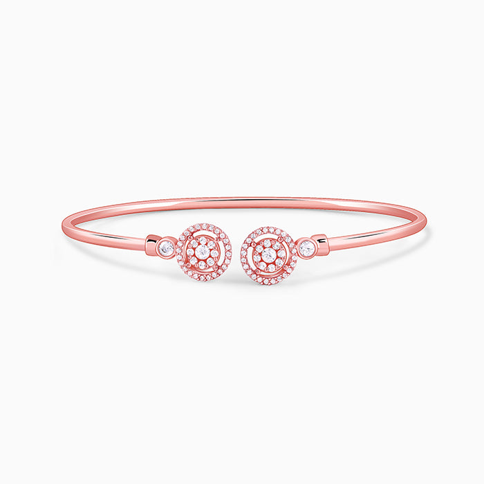 Purchase Rose Gold Circle Bond Cuff Bracelet | GIVA Jewellery – GIVA