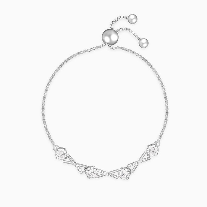 Silver Zircon Excess Bracelet – GIVA Jewellery