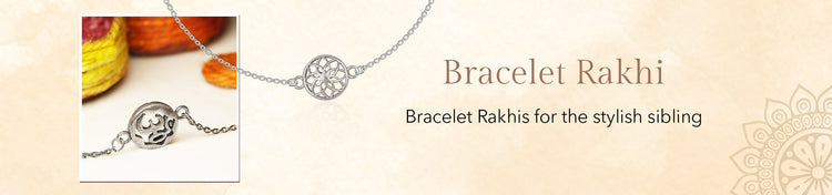 Buy Silver Bracelet Rakhi Online at Best Price | International Shipping ...