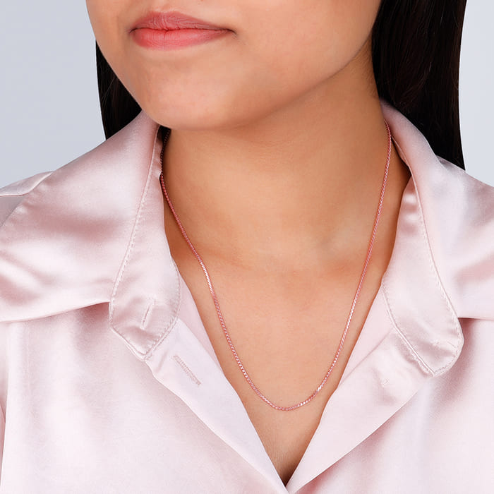 Rose Gold Ripple of Happiness Chain – GIVA