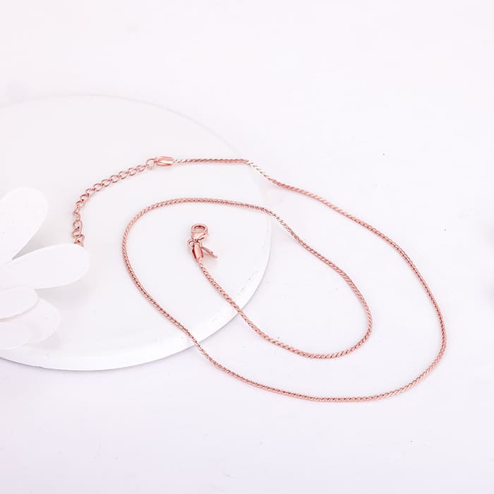Rose Gold Ripple of Happiness Chain – GIVA