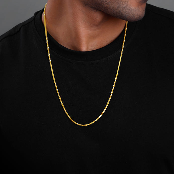 Silver chain for men | Golden Charismatic Chain For Him – GIVA