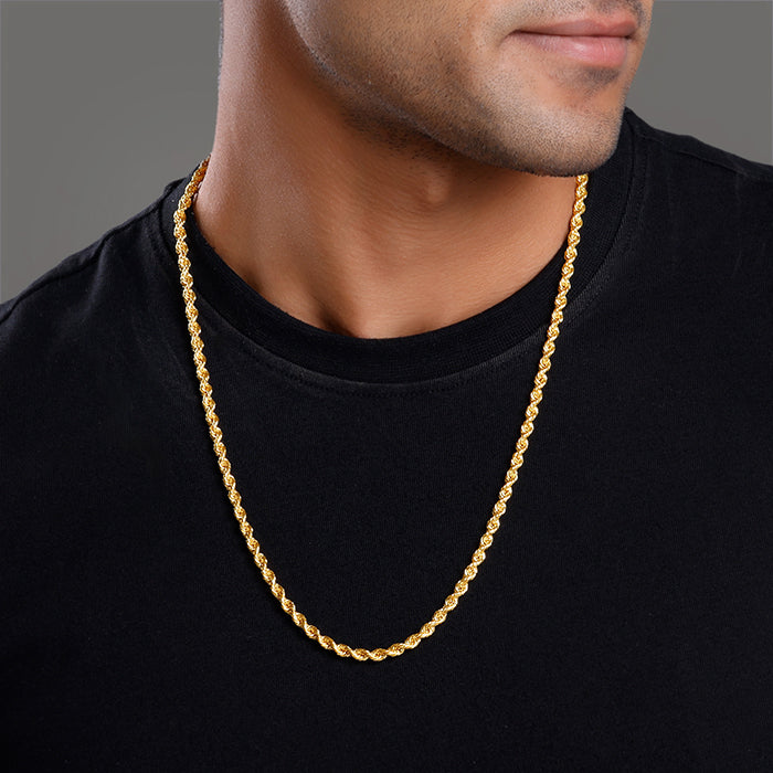 Golden Rope Chain For Him| GIVA – GIVA