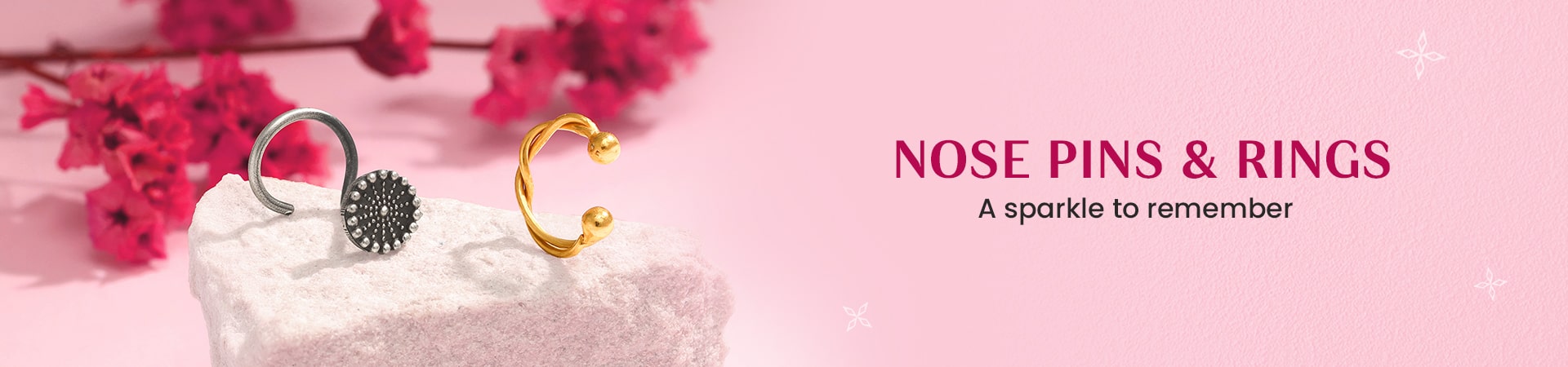 Buy Gold, Silver, and Diamond Nose Pin at Best Price – GIVA Jewellery