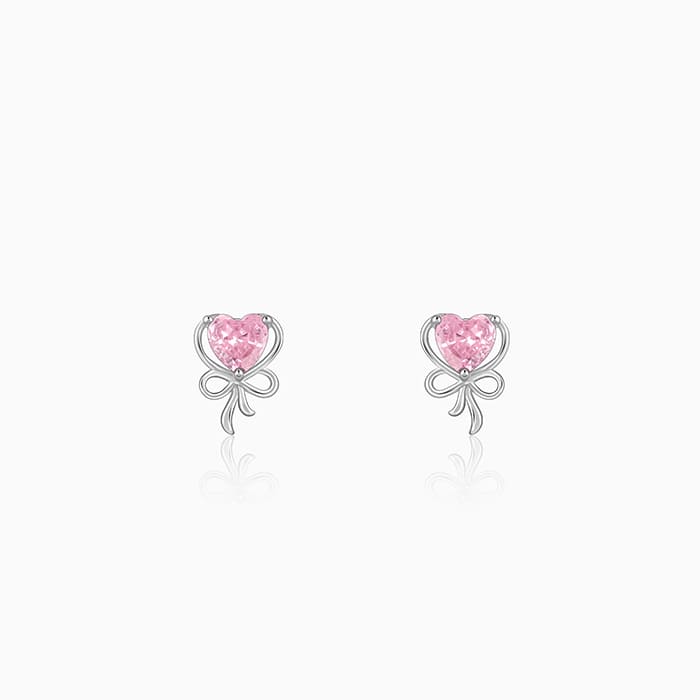 Silver Tied with Love Studs – GIVA