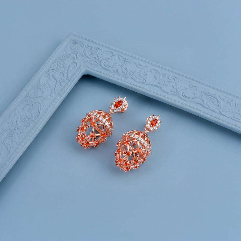 Rose Gold Amaterasu Earrings – GIVA
