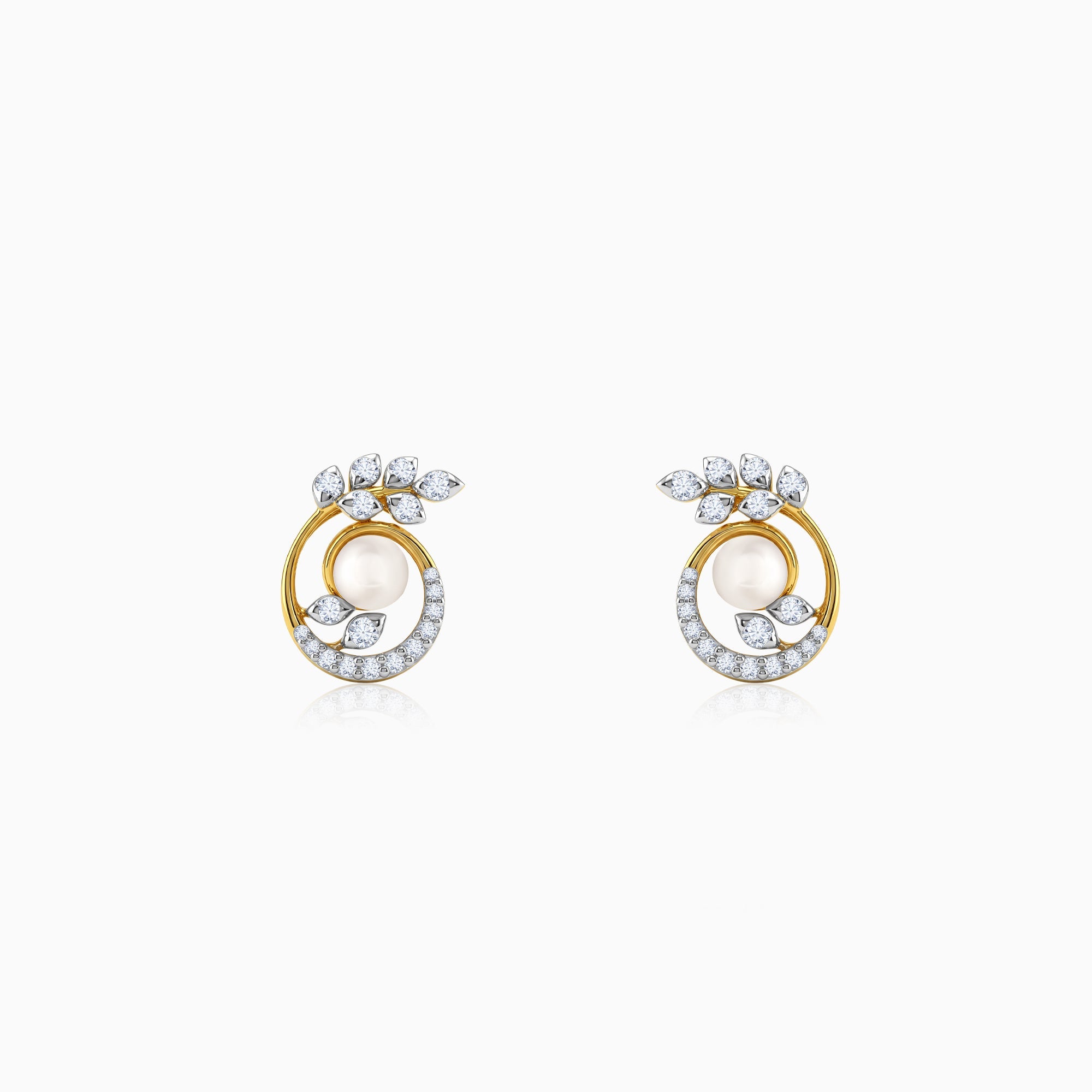 Gold Rayo Lab Grown Diamond Studs – Heer by GIVA