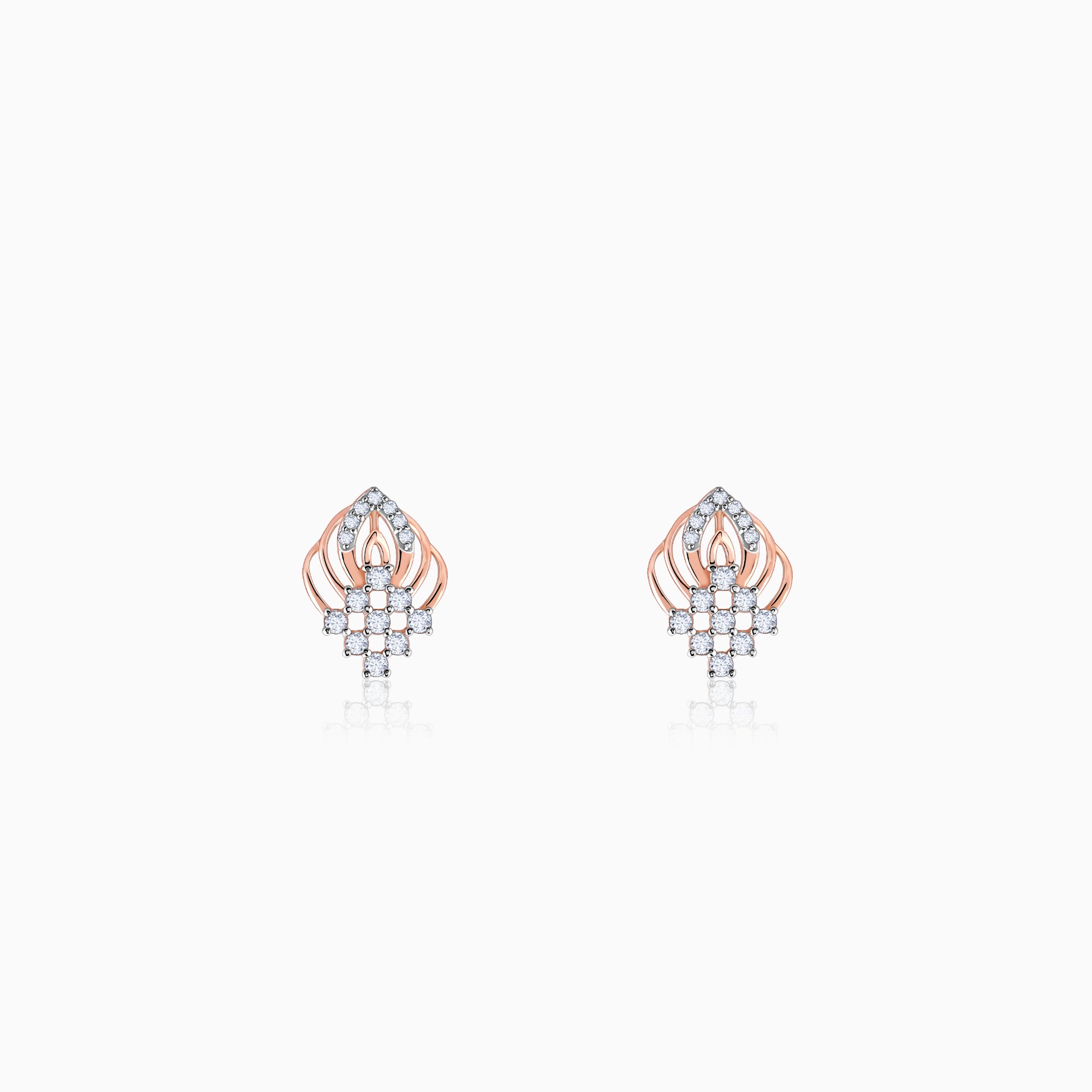 Shop Rose Gold Wonderful Whimsy Diamond Earrings | GIVA Jewellery ...
