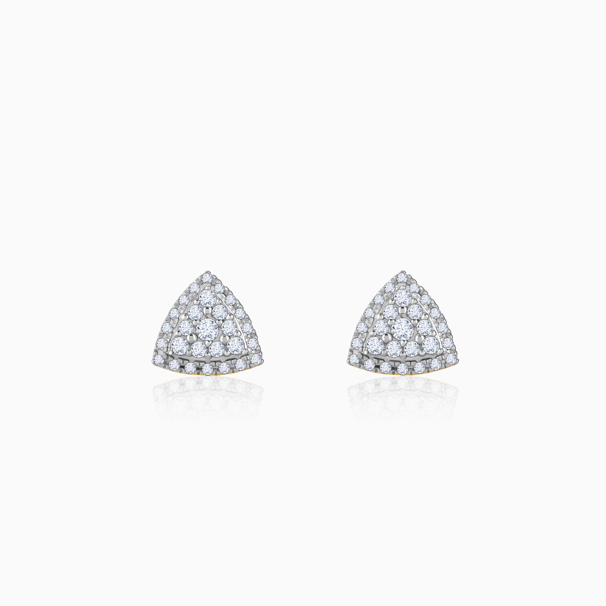 Get Gold Glitter Punch Diamond Earrings Online | GIVA Jewellery – Heer ...