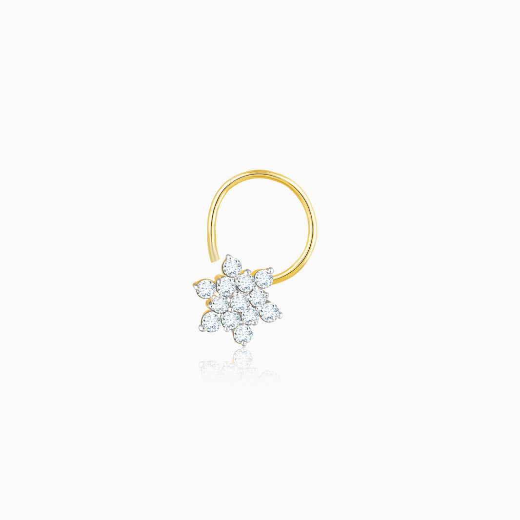 Shop Gold and Diamond Nose Pins Designs Online – Heer by GIVA
