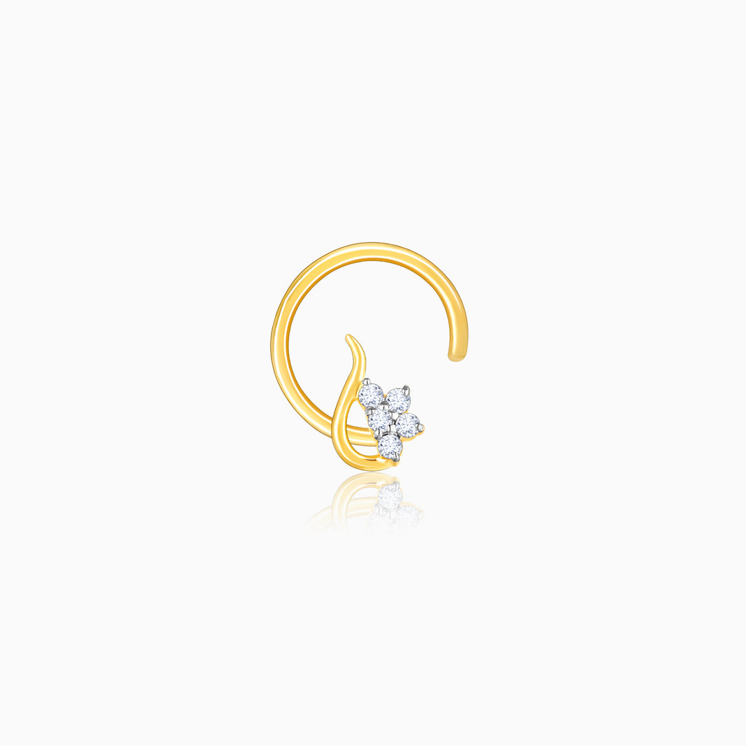 Shop Gold and Diamond Nose Pins Designs Online – Heer by GIVA