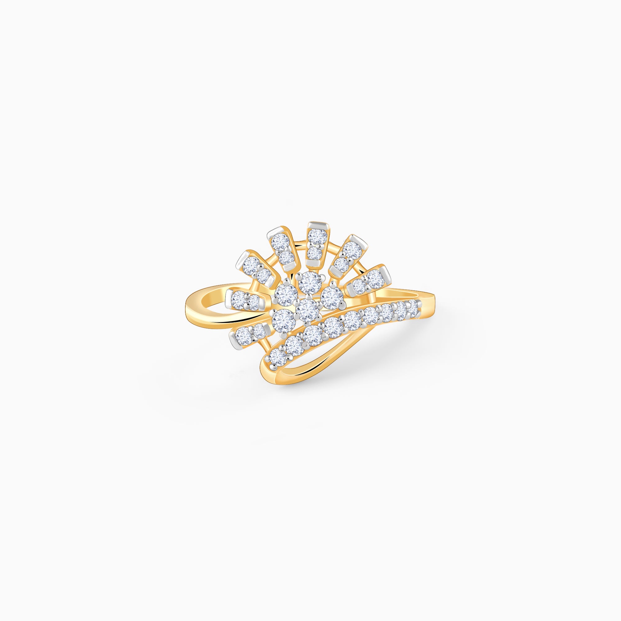 Gold Dawnlight Lab Grown Diamond Ring – Heer by GIVA