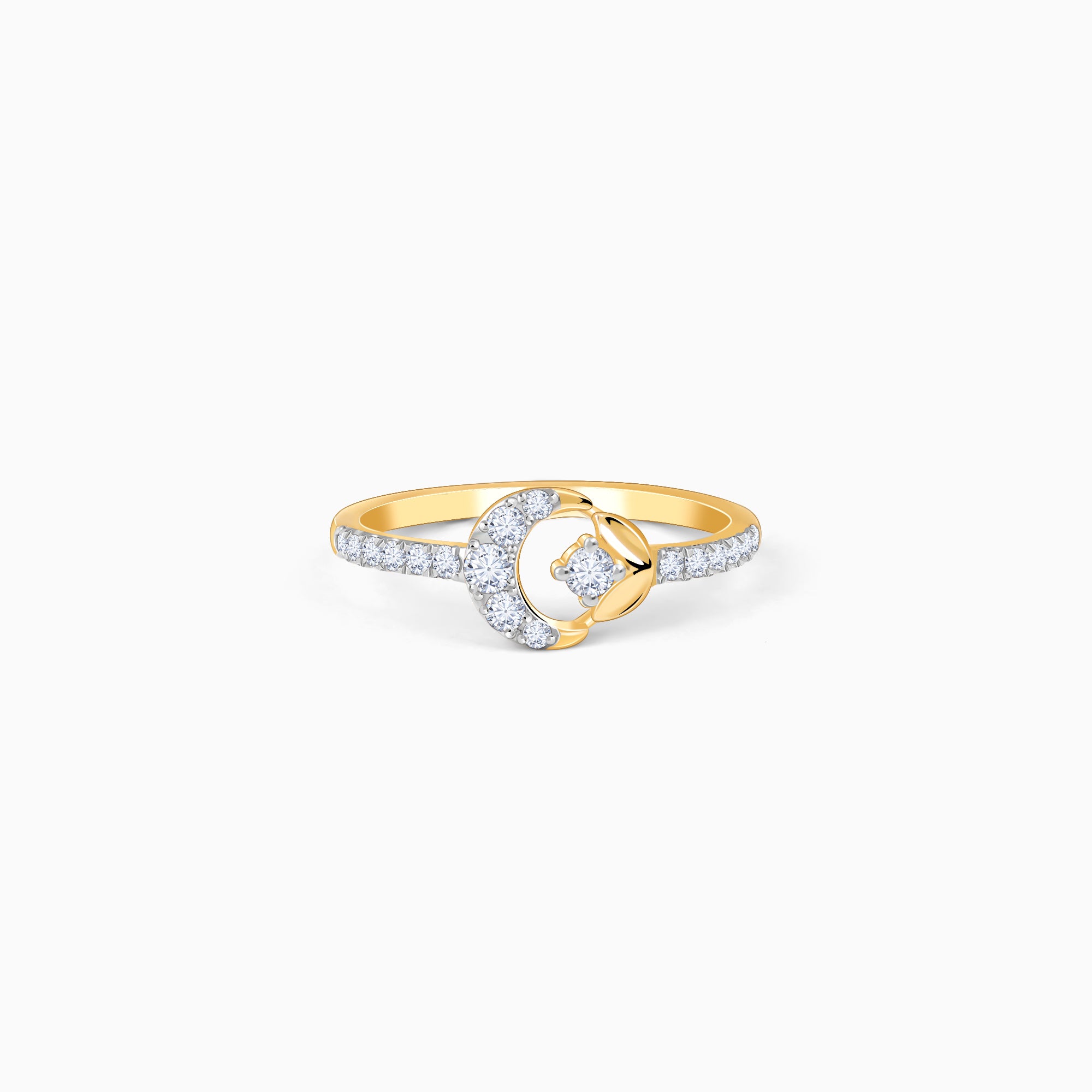 Gold Eternal Shine Lab Grown Diamond Ring – Heer by GIVA