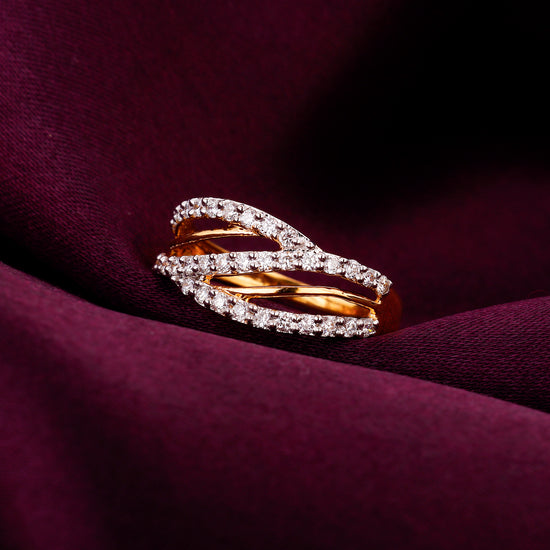 Gold Heartfelt Emotions Diamond Ring – GIVA Jewellery