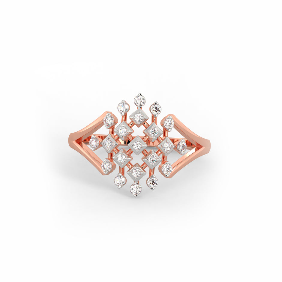 Rose Gold & Lab Grown Diamond Rings – Heer by GIVA