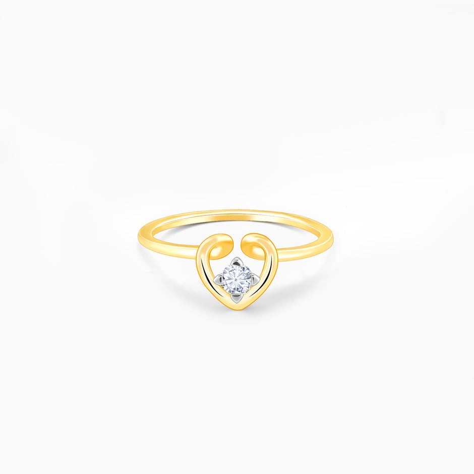 Buy Gold Rings for Women | Elegant Gold Ring Design for Women – Heer by ...