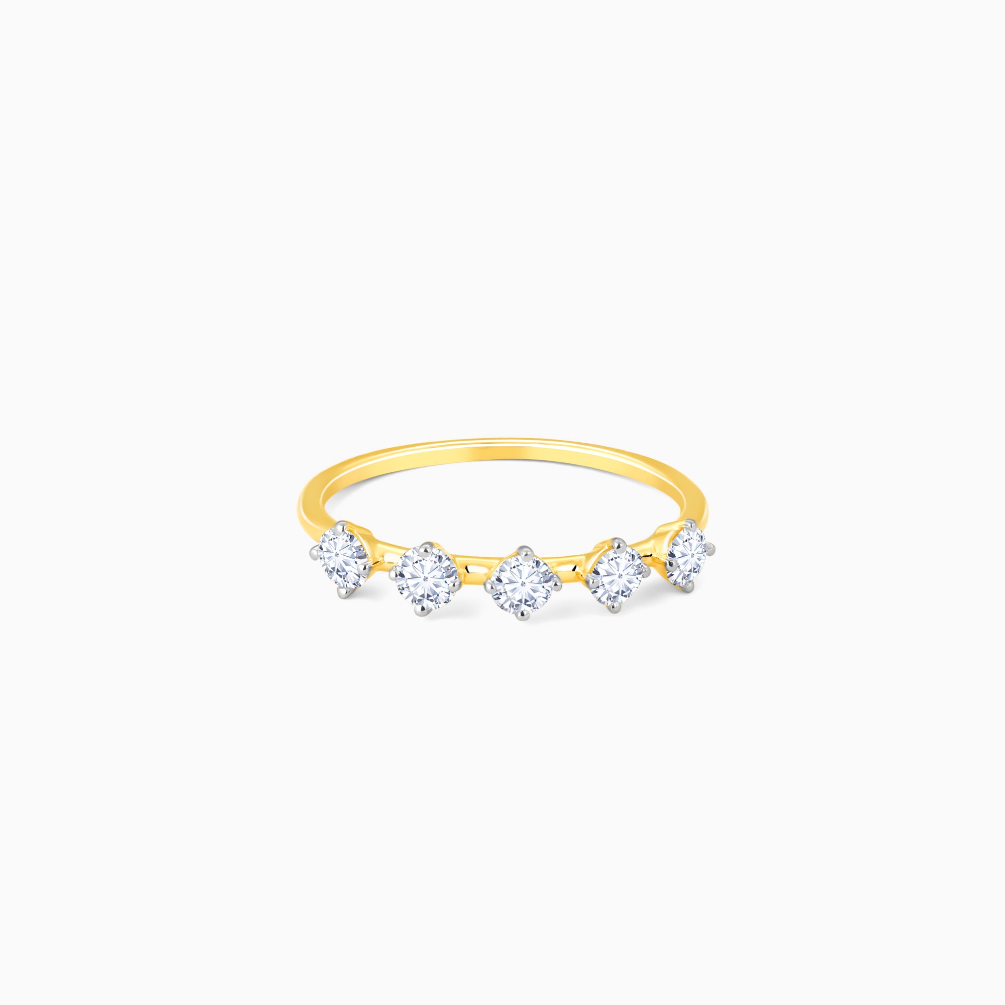 Gold Eternally Treasured Diamond Ring – Heer by GIVA