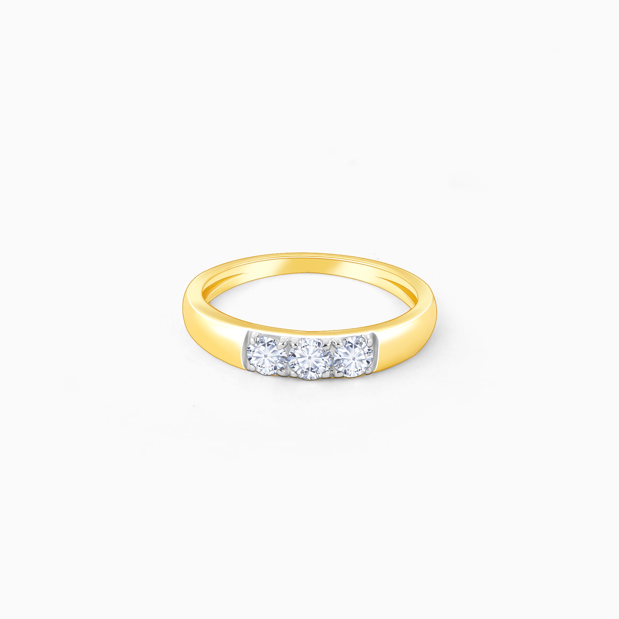 Gold Celestial Radiance Diamond Ring – Heer by GIVA