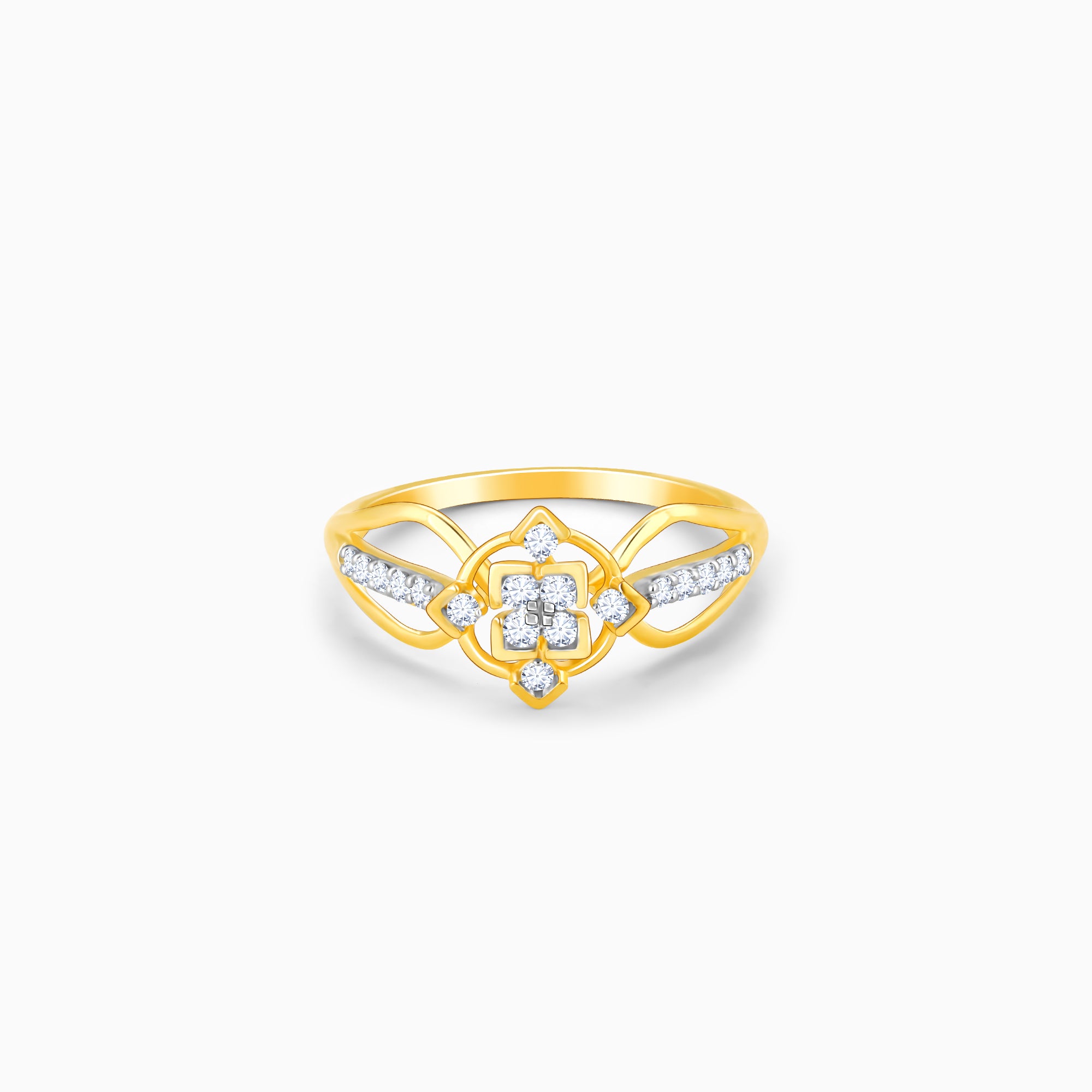 Buy Gold Monumental Elegance Lab Diamond Ring at Best Price – Heer by GIVA