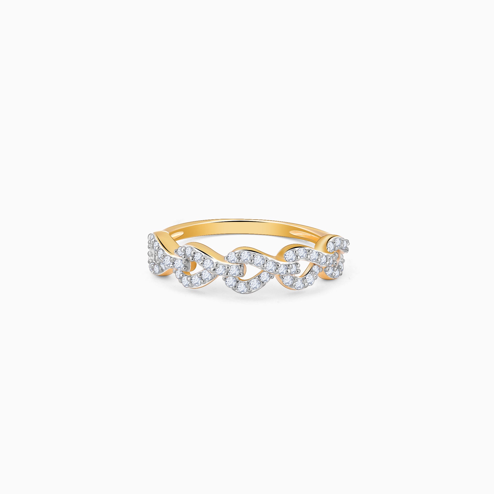 Gold Queen of Hearts Diamond Ring – Heer by GIVA