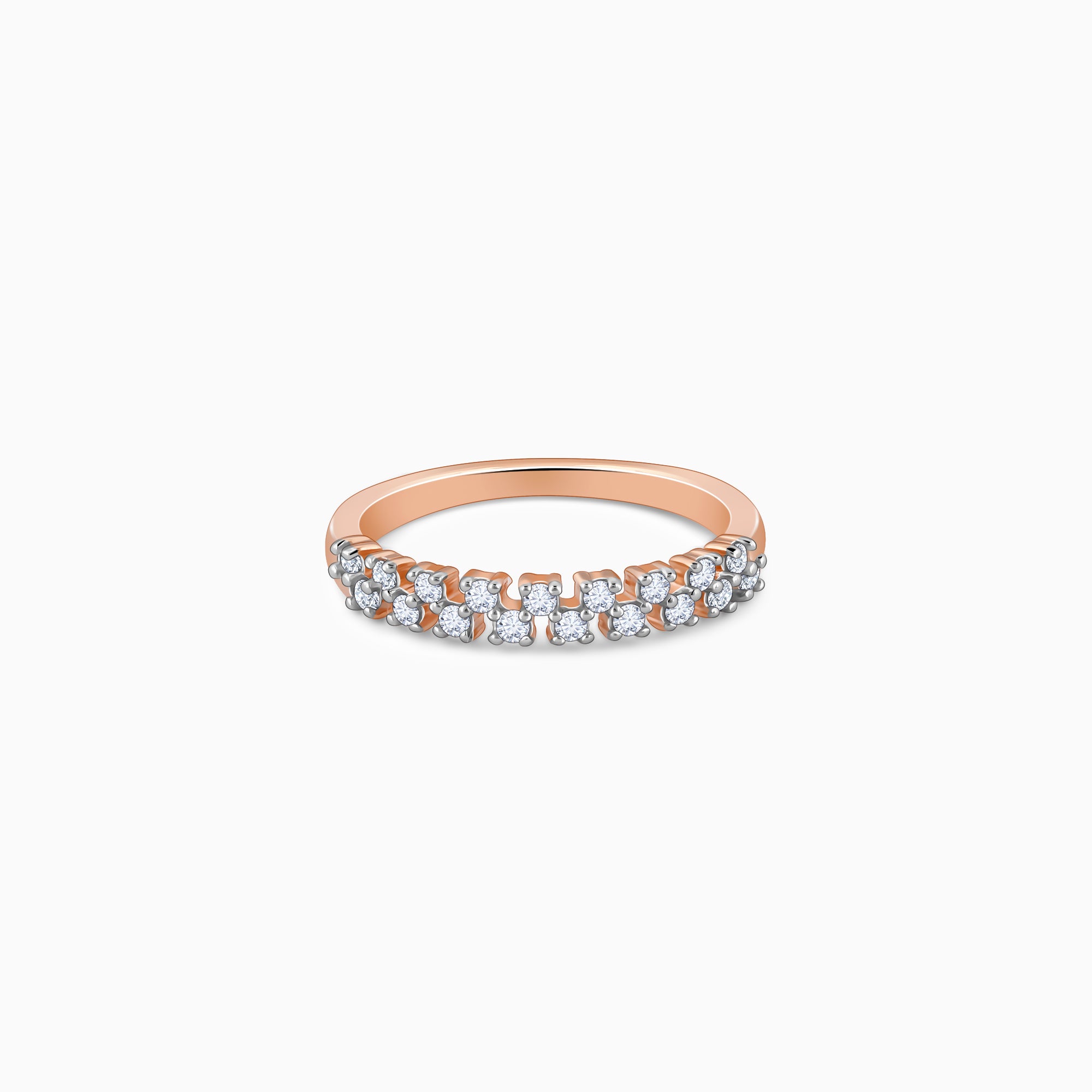 Rose Gold Empress Diamond Ring – Heer by GIVA