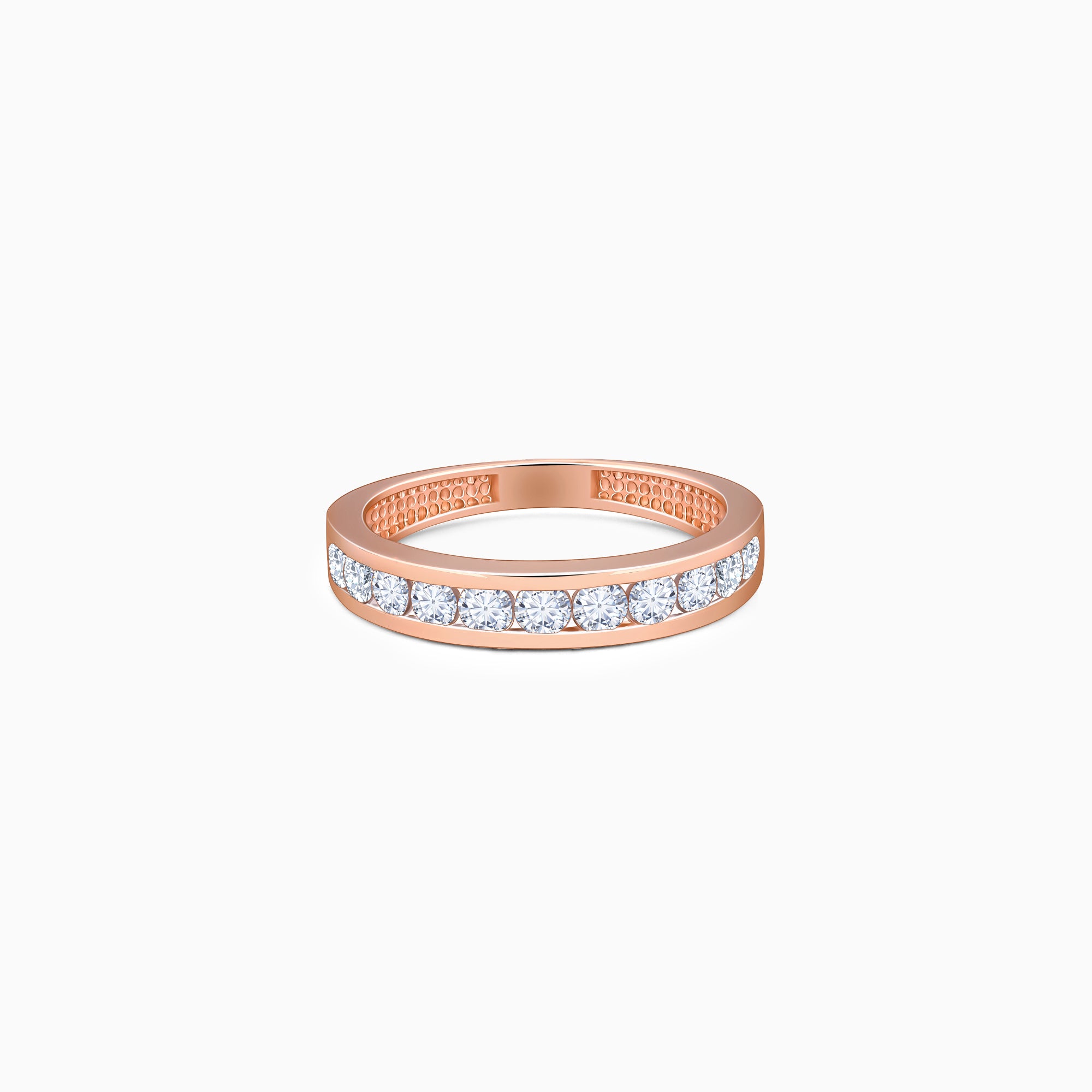 Rose Gold Glistening Amber Diamond Ring – Heer by GIVA