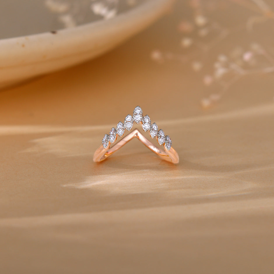 Rose Gold & Lab Grown Diamond Rings – Heer by GIVA