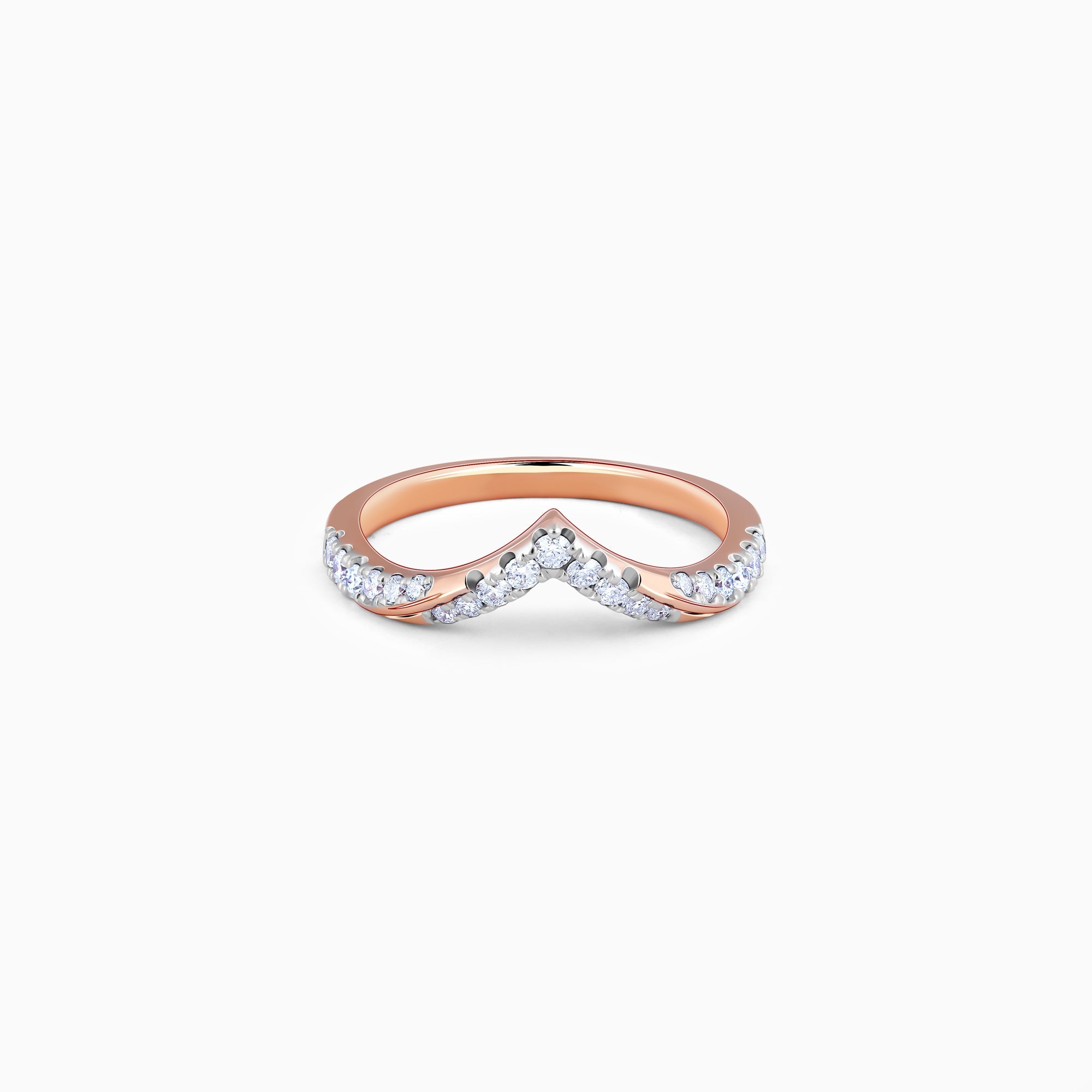Rose Gold Vanki Love Diamond Ring – Heer by GIVA