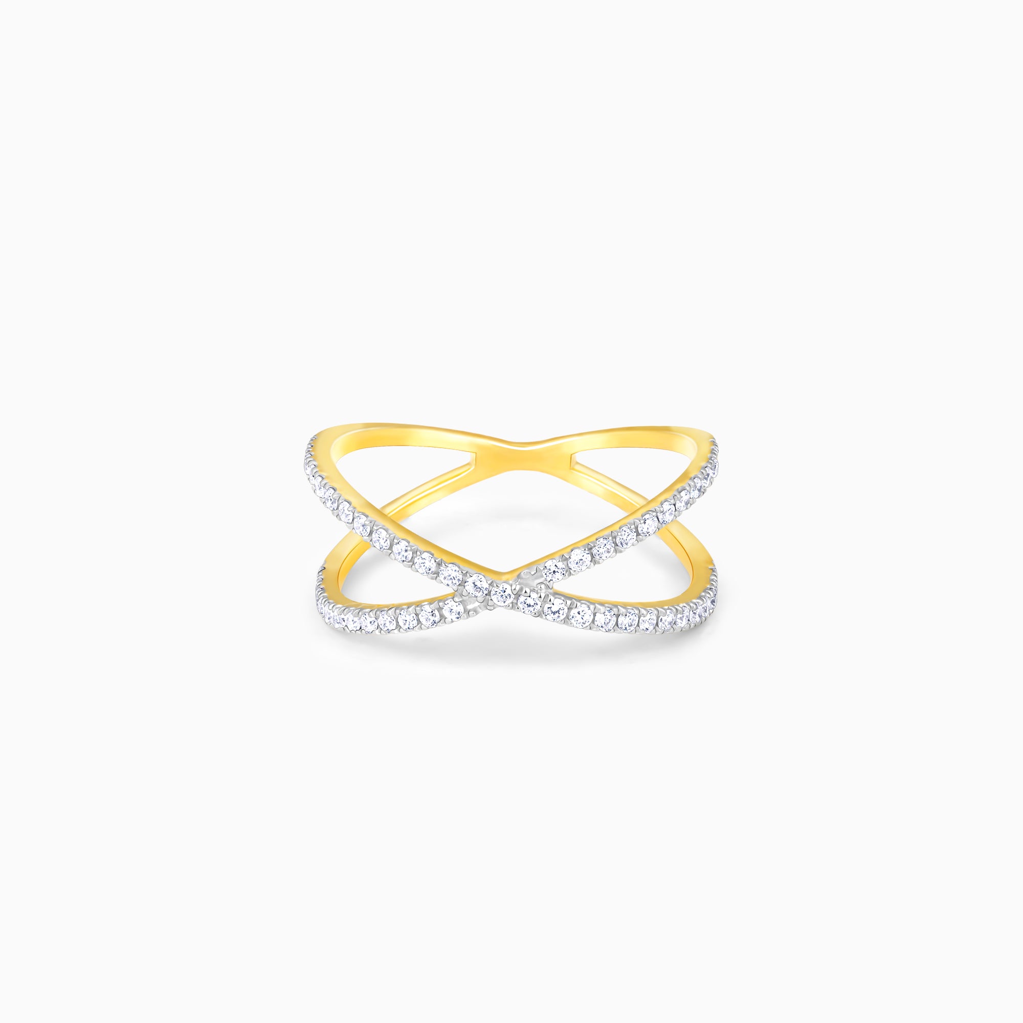 Gold Entwined Journeys Diamond Ring – GIVA Jewellery
