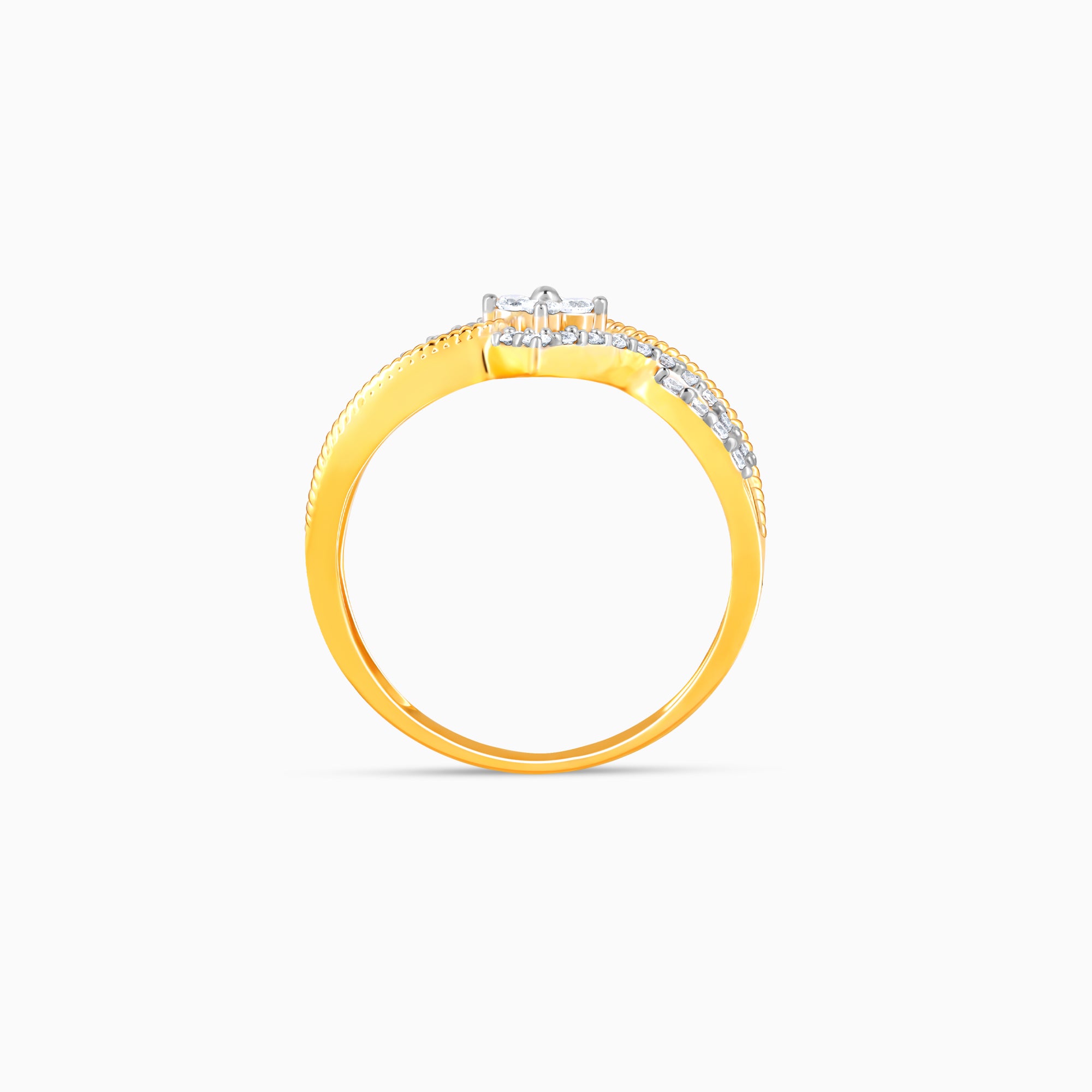 Buy Gold Sparkling Rhapsody Lab Diamond Ring at Best Price – GIVA Jewellery