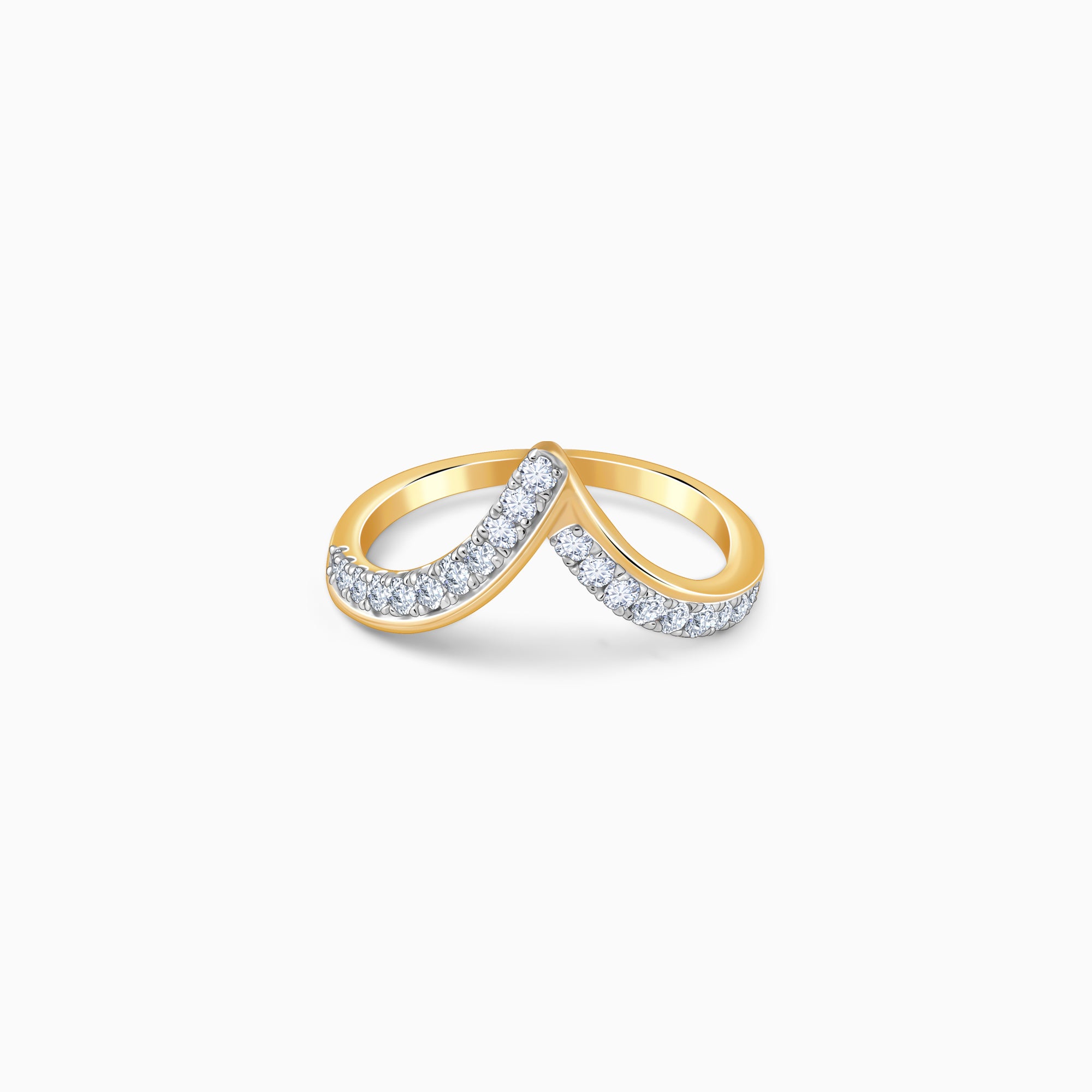 Gold Avira Lab Grown Diamond Ring | GIVA – Heer by GIVA