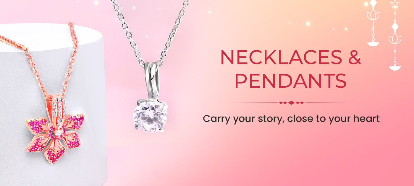 Silver, Gold & Rose Gold Necklaces Designs Online – GIVA