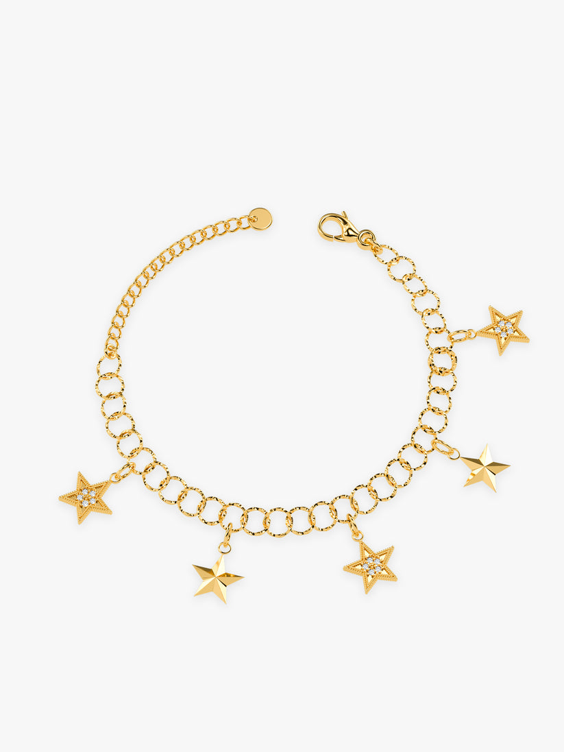 Star Drip Gold Plated Bracelet – GIVA