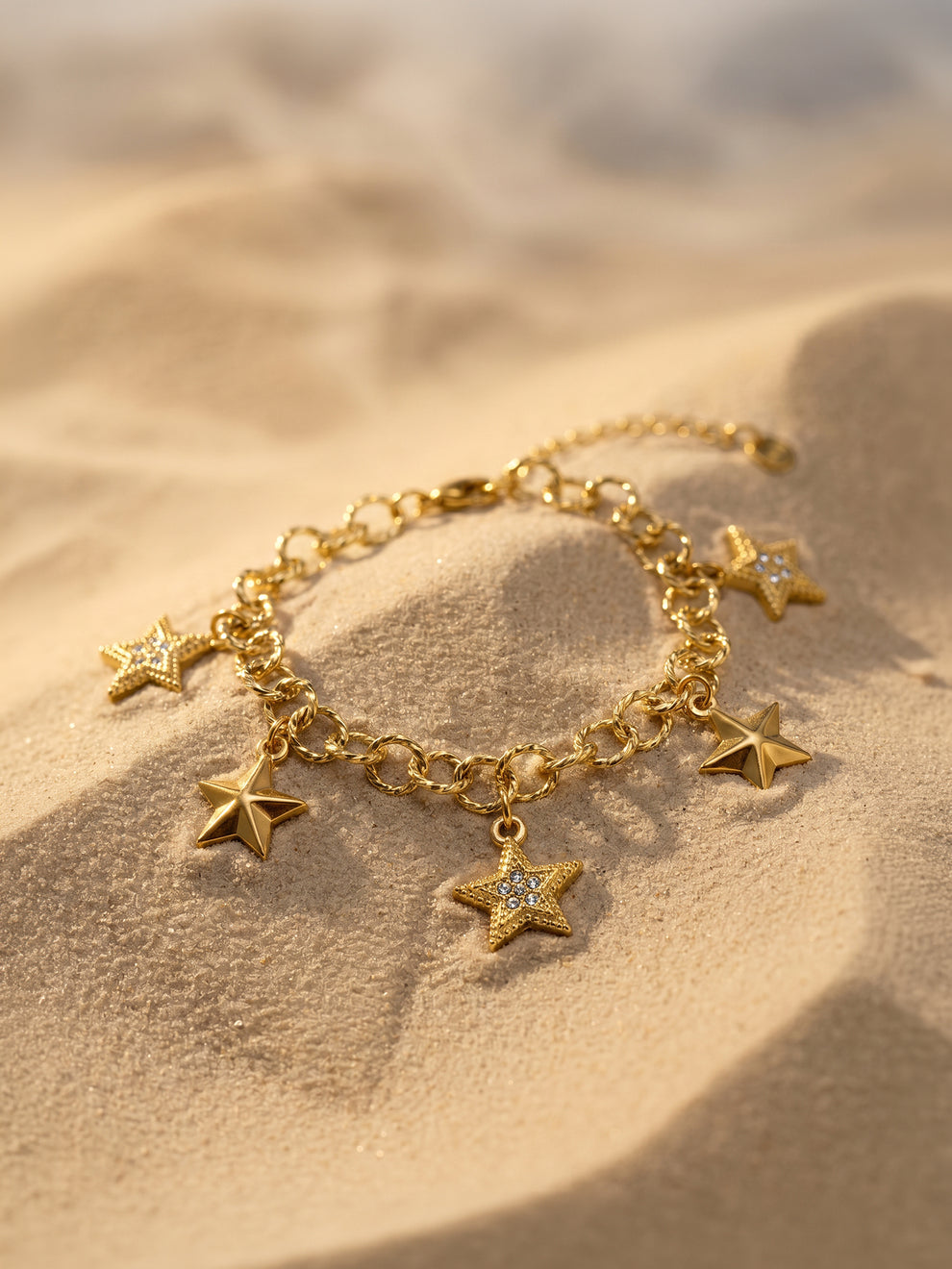 Star Drip Gold Plated Bracelet – GIVA
