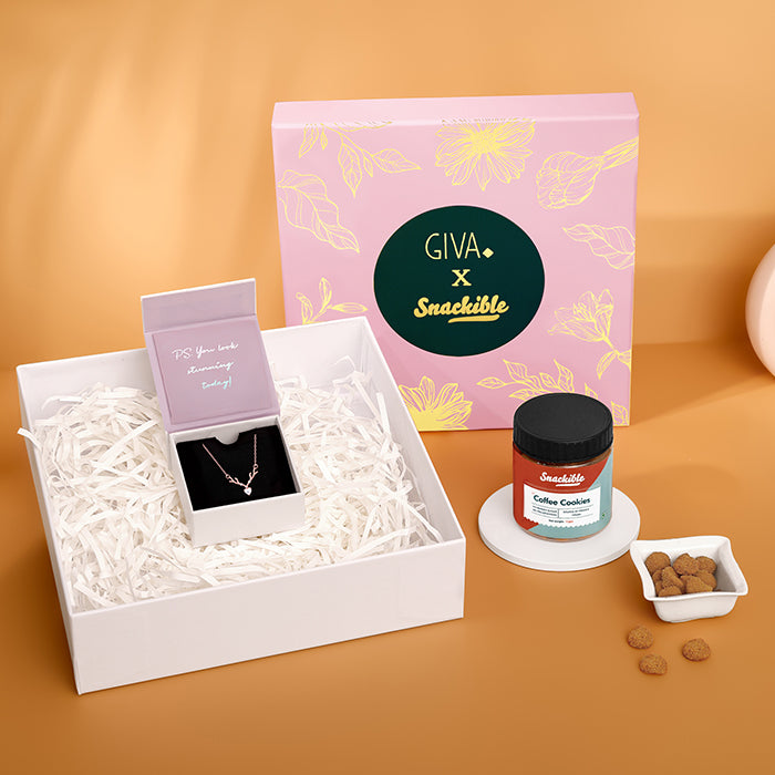 GIVA X Snackible Bliss Box Gift Box – GIVA Jewellery