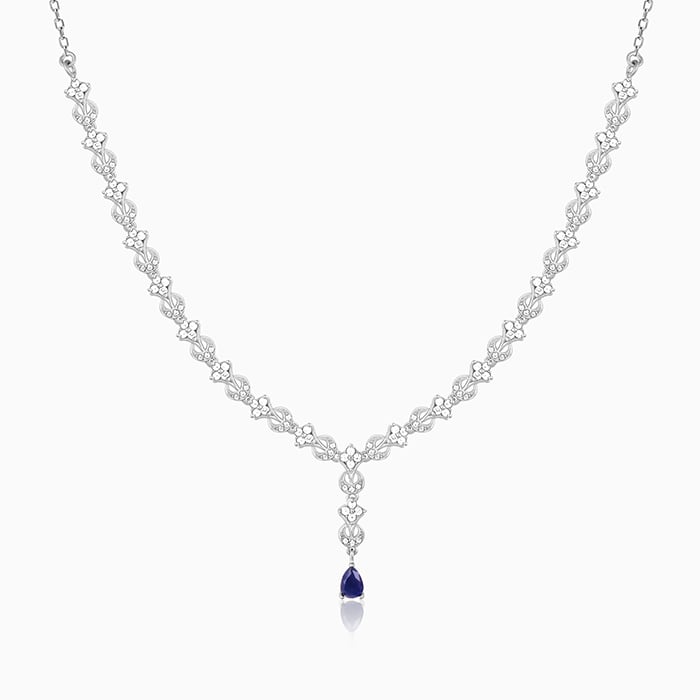 Silver Square Opulence Necklace – GIVA Jewellery