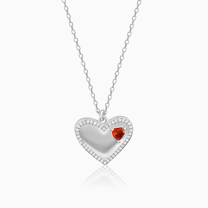 Silver Loving You Endlessly Pendant With Link Chain – GIVA