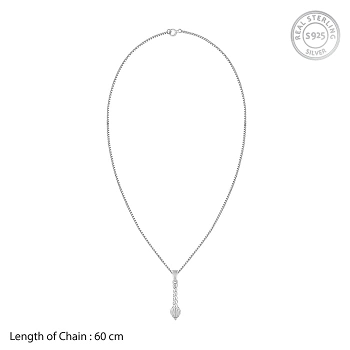 Silver Hanuman Gada Pendant with Box Chain For Him – GIVA Jewellery